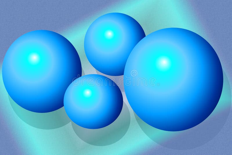 Blue balls stock illustration. Illustration of generated - 80964