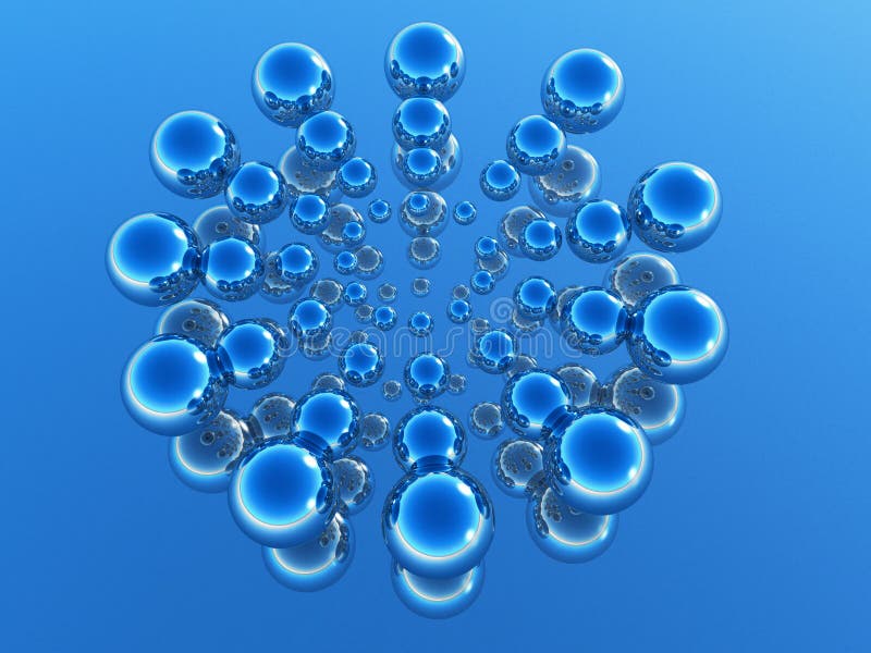 Blue balls stock illustration. Illustration of chrome - 32655762