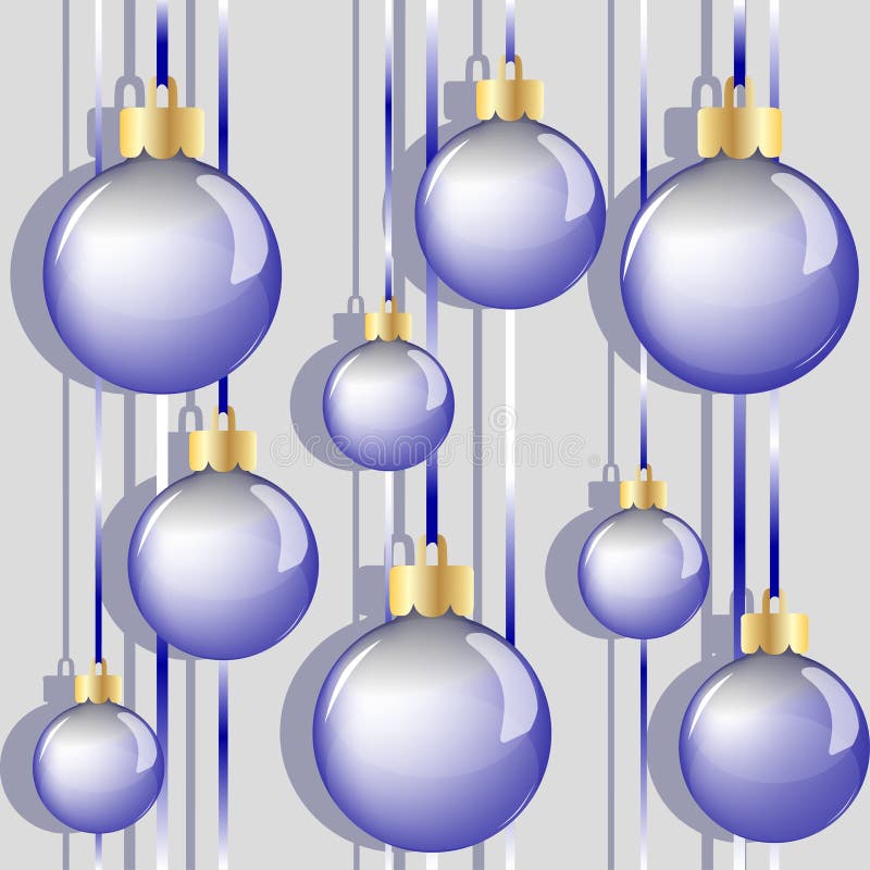 Blue balls stock vector. Illustration of gray, merry - 37664242