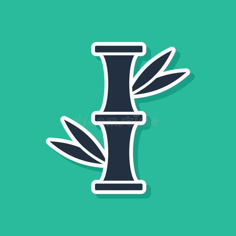 Blue bamboo stock vector. Illustration of leaf, happiness - 11043072