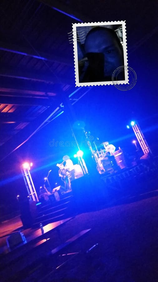 Blue band editorial stock image. Image of rocking, time - 46260354