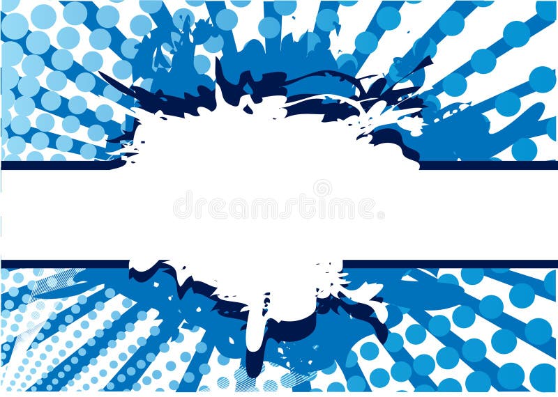 Blue banner stock vector. Illustration of creative, fake - 8527920