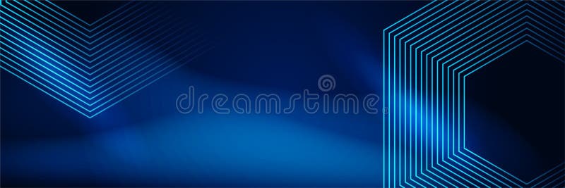 Blue Banner Background. Vector Abstract Graphic Design Banner Pattern ...