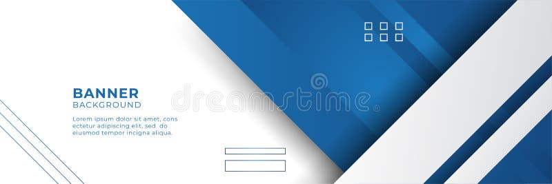Blue Banner Background Vector Illustration - Polygon Abstract Mosaic ...