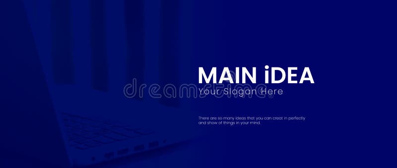 A Blue Banner with Computer Background, a Technology Banner in Blue ...