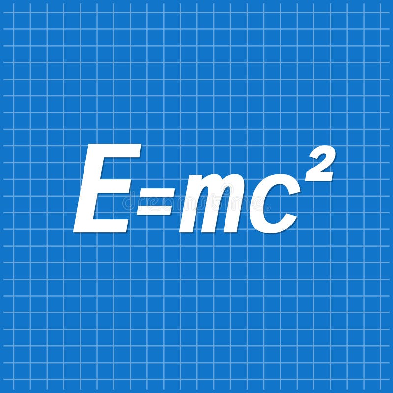 E=mc Squared Energy Formula Physical Law E=mc? Sign E Equal Mc 2 ...