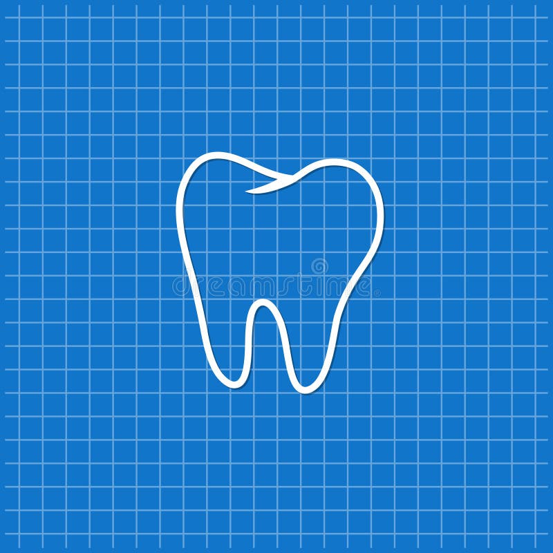 Dental Clinic Infographic with Molar Tooth Icon Stock Vector ...