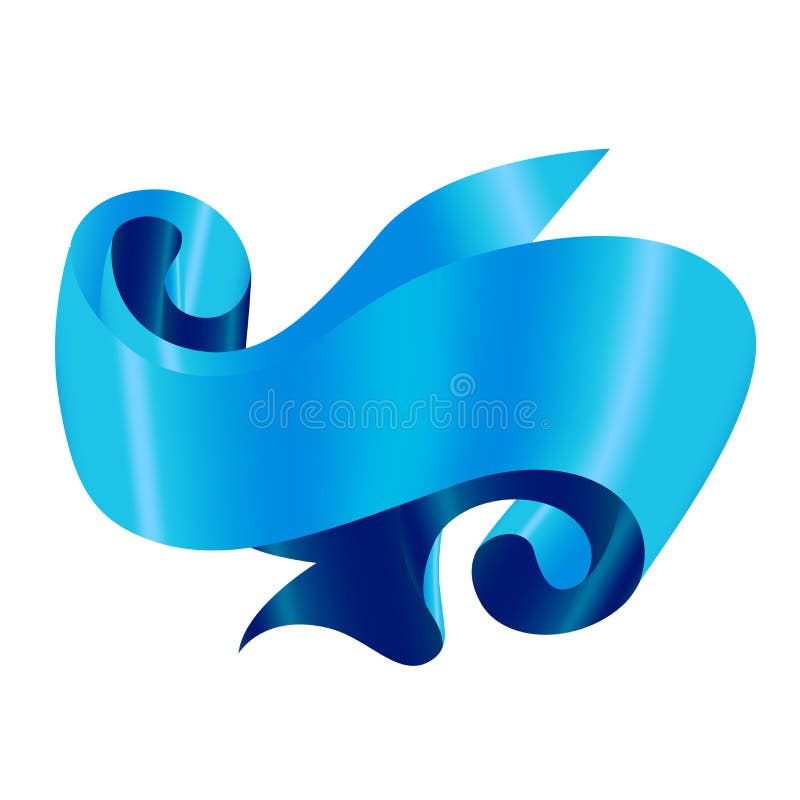 Blue banner ribbon stock vector. Illustration of history - 78471356