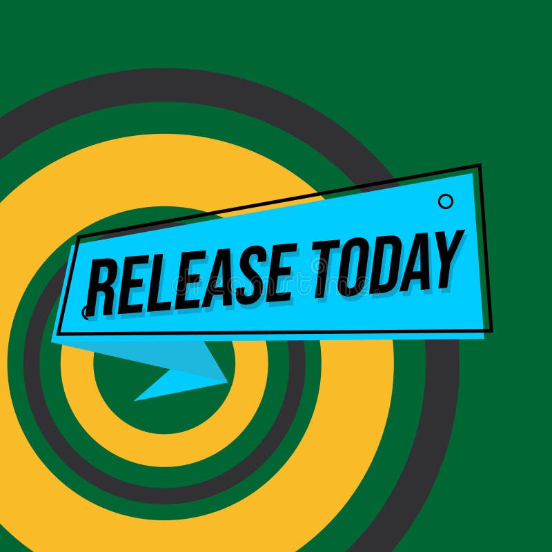 Blue Banner with the Text Release Today. Stock Vector - Illustration of ...