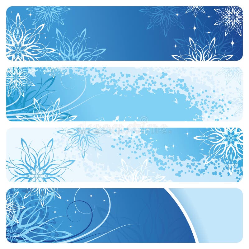 Blue Banners stock vector. Illustration of design, swirl - 11909098