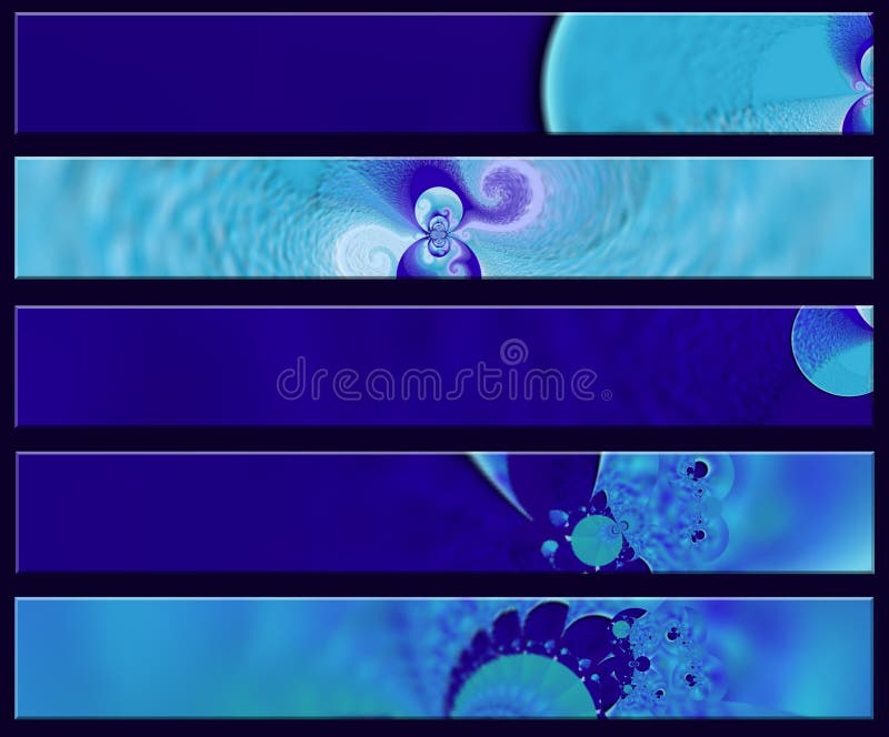 Blue banners stock illustration. Illustration of graphic - 5262677