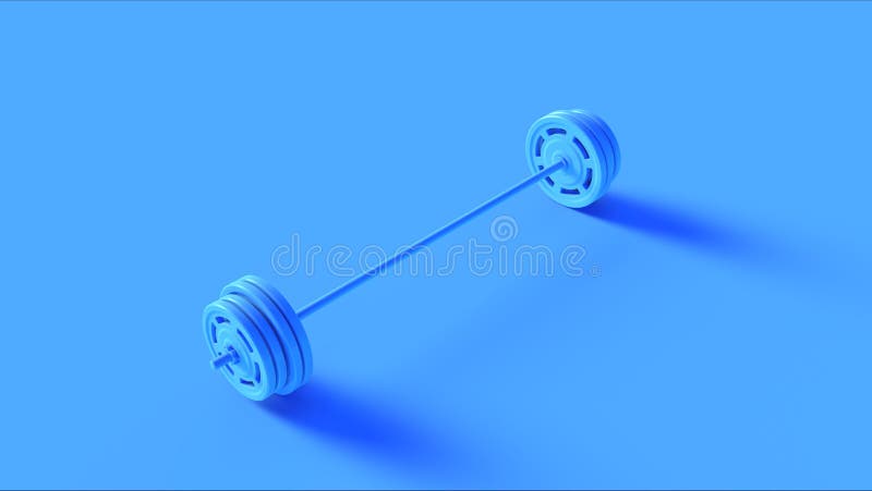 Blue Barbell Simple stock illustration. Illustration of abstract ...