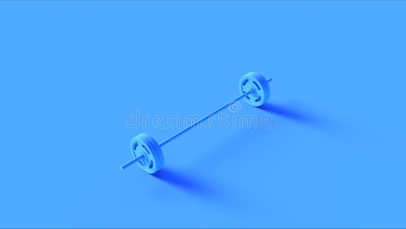Blue Barbell Simple stock illustration. Illustration of press - 147505266