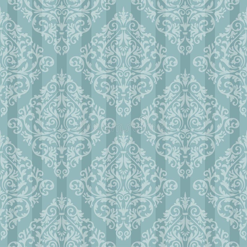 Blue Baroque Bright Pattern Stock Vector - Illustration of design ...