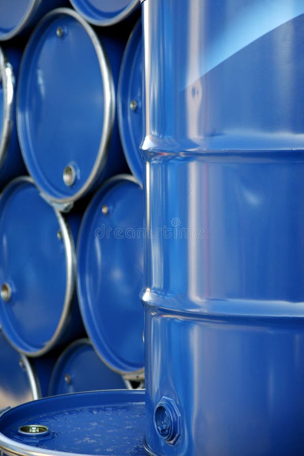 Blue barrels stock image. Image of intensity, material - 17806221
