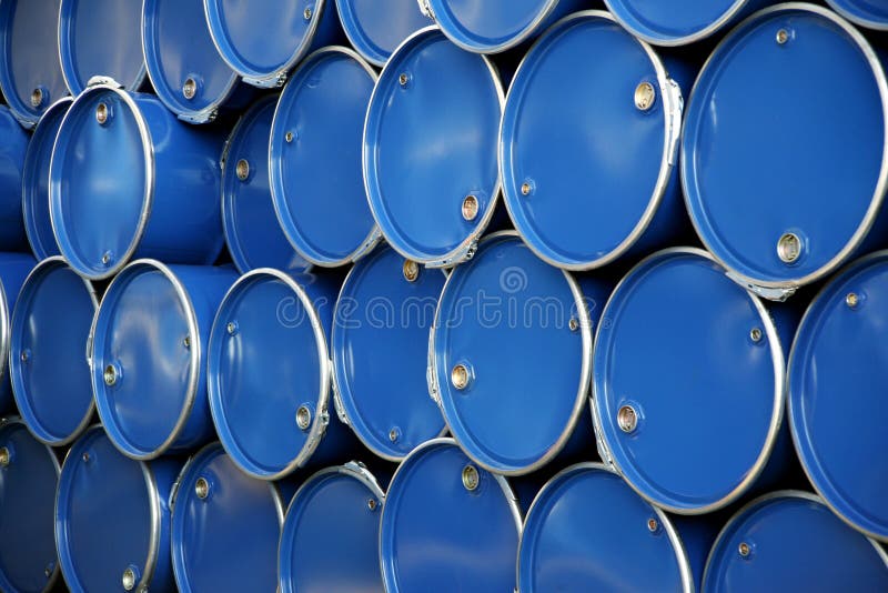 Blue barrels stock photo. Image of light, company, cover - 17806232