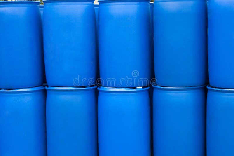 Blue Barrels stock photo. Image of liquid, storage, risk - 27540814