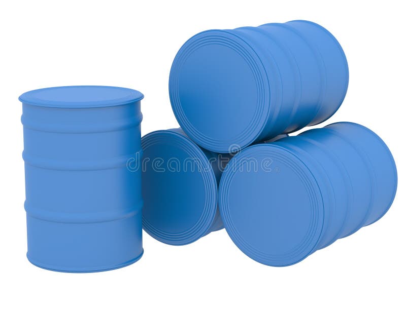 Blue barrels stock illustration. Illustration of poisons - 35731133