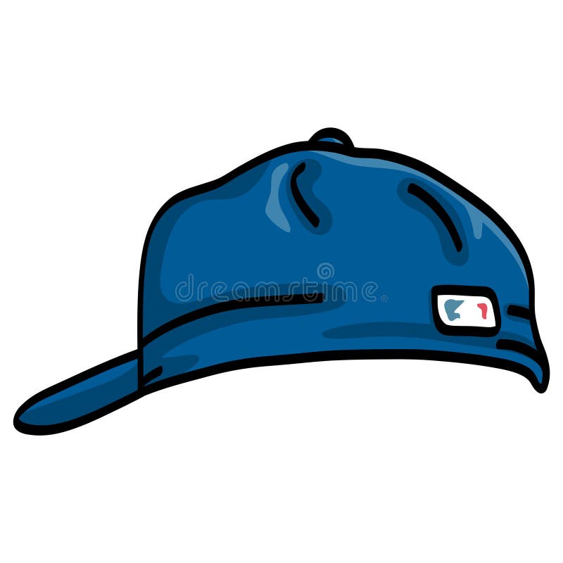 Blue Baseball Cap in Angles View Front and Back. Mockup Baseball Cap ...