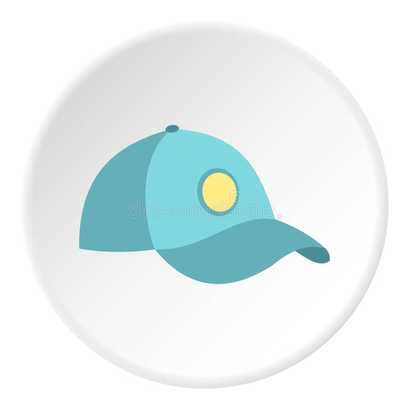 Blue Baseball Cap Icon Circle Stock Vector - Illustration of product ...
