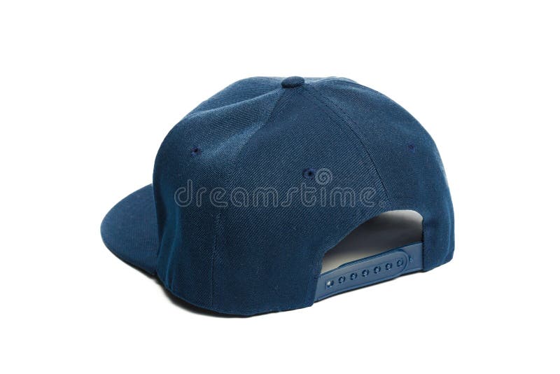 Blue Baseball Cap Isolated on White Background. Front and Back View ...