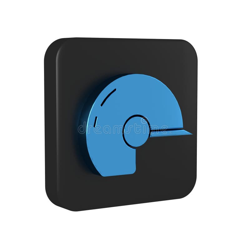 Blue Baseball Helmet Icon Isolated on Transparent Background. Black ...