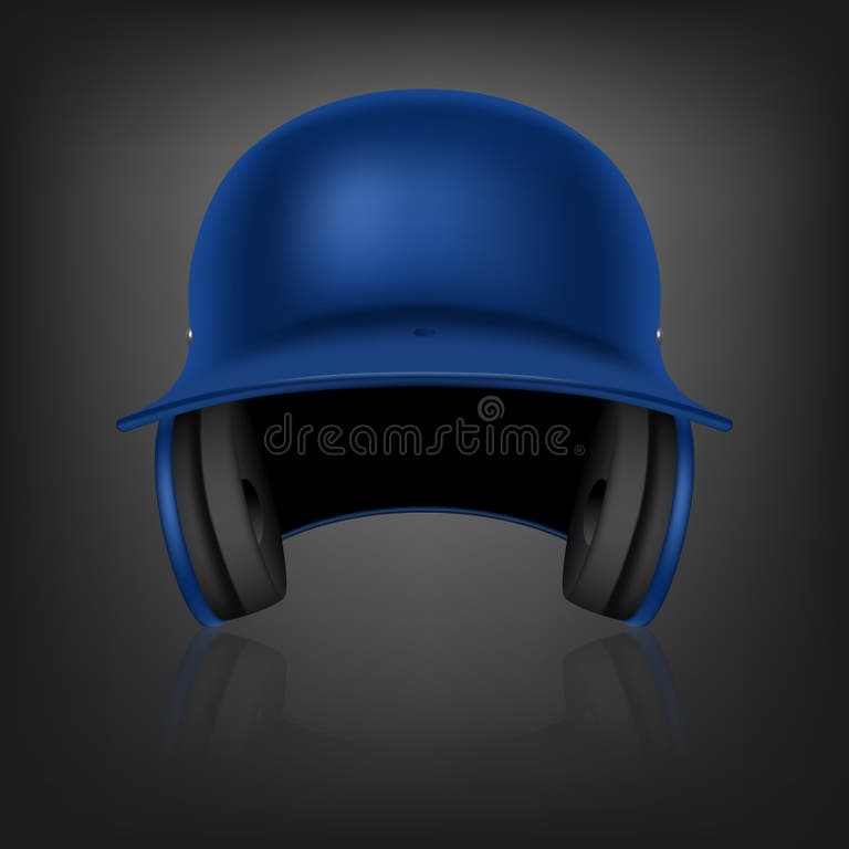 Baseball Helmet Front View Stock Illustrations – 411 Baseball Helmet ...