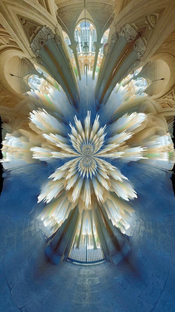 Blue Based Abstract Background Template Blurry Shapes Stock ...