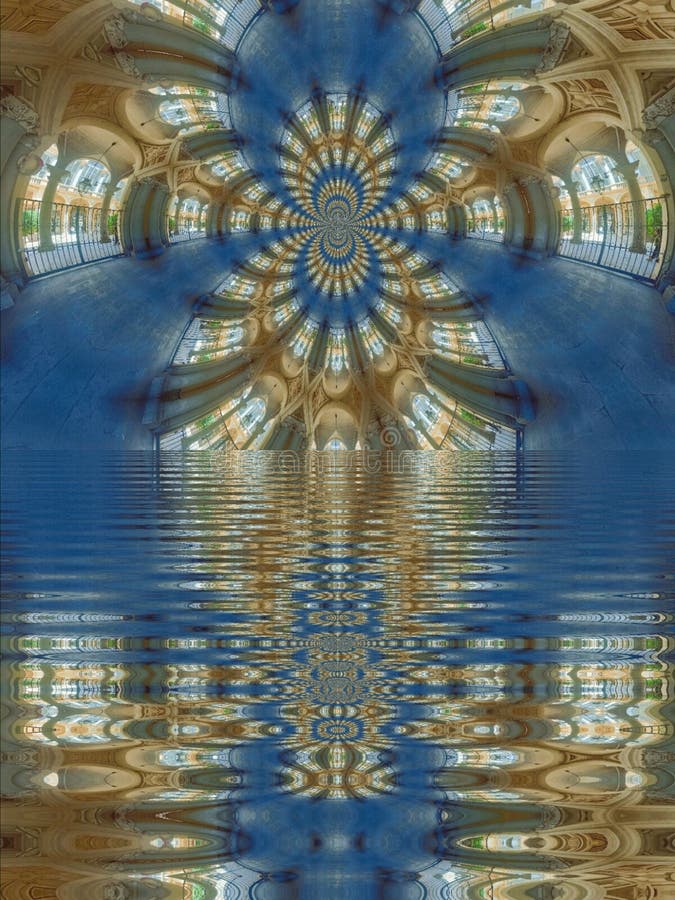 Blue Based Abstract Background Template Blurry Shapes Stock ...