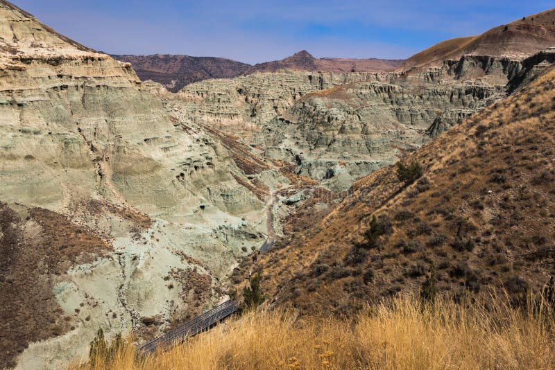 Blue Basin Geological Feature Stock Image - Image of overlook, national ...