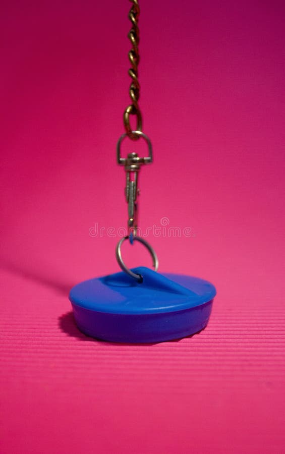 Blue Bath Plug. Made of Rubber Stock Photo - Image of petal, lighting ...