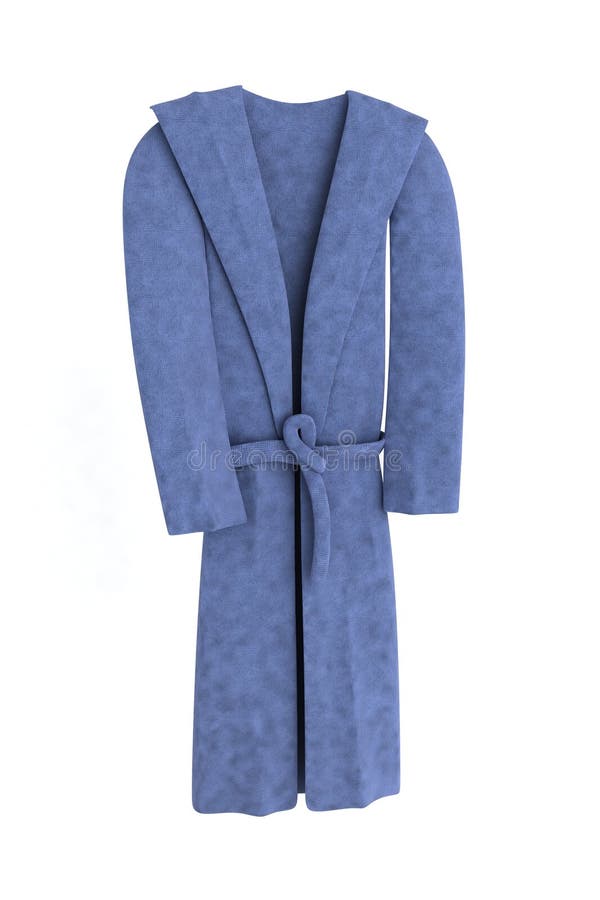 Blue Bath Robe stock illustration. Illustration of dressing - 177392959