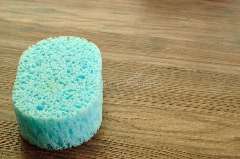 A Blue Bath Sponge and a Bar of Soap Stock Image - Image of blue ...