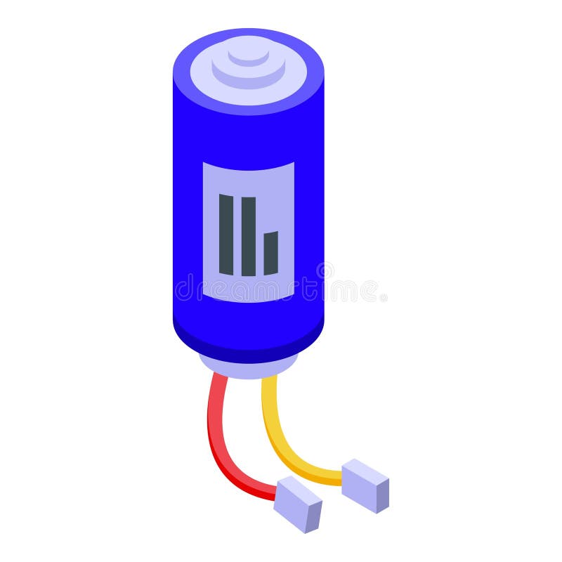 Blue Battery. Glass Power Battery Illustration Stock Image ...