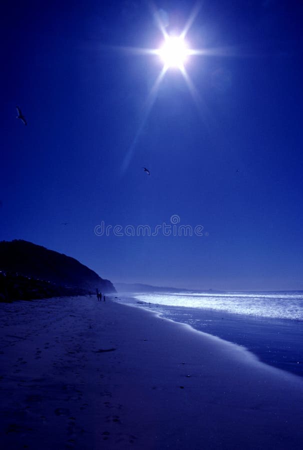 Blue beach stock photo. Image of beach, tourist, shore - 7616018