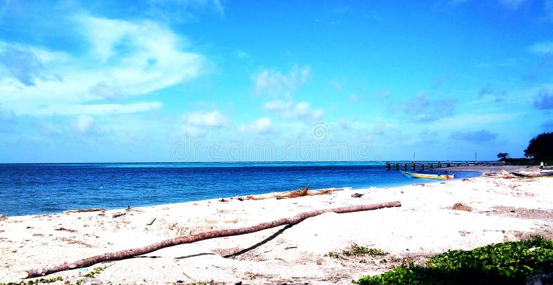 Blue Beach with the White Sand at the Kesui is Stock Photo - Image of ...