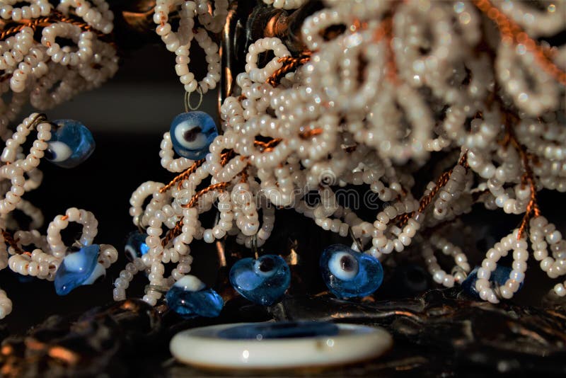 Blue Bead Worn Agianst the Evil Eye Stock Photo - Image of believe ...