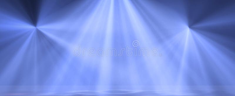 Blue Beam of Rays on Black Background Stock Illustration - Illustration ...