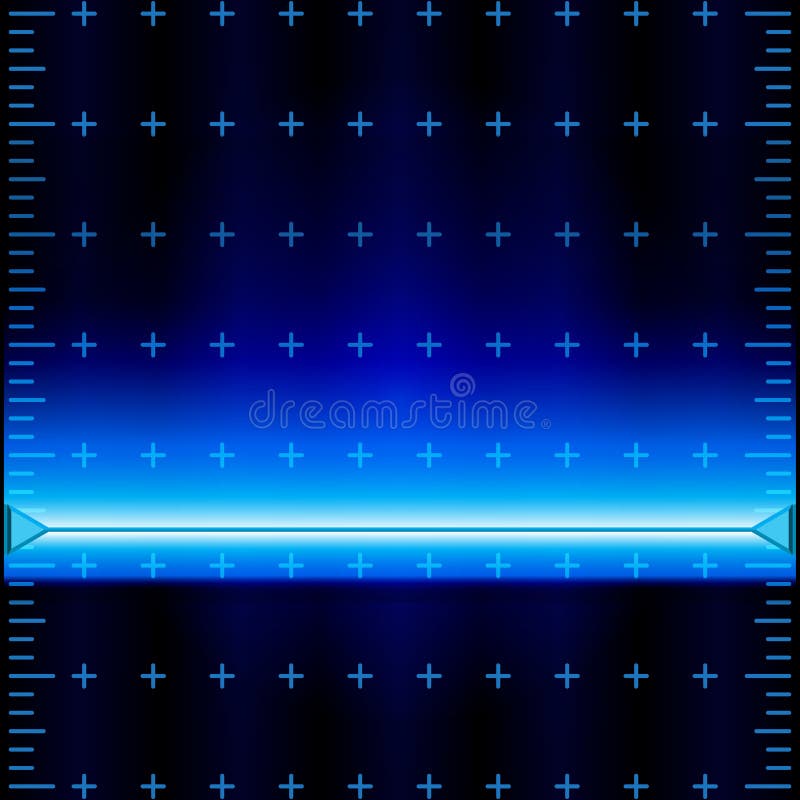 Blue Beam of Scanner Checks Display. Futuristic Interface Scanner ...