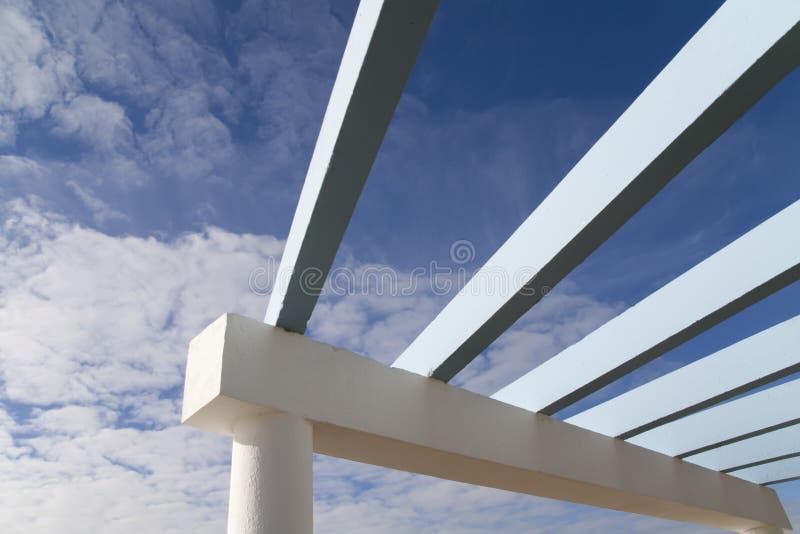 Blue beams stock photo. Image of balcony, beams, abstract - 17394422