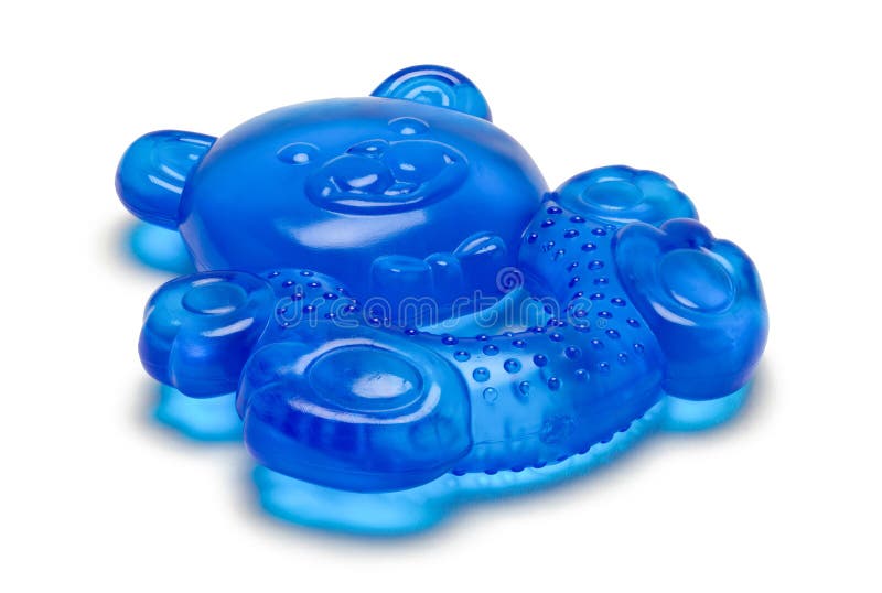 Blue Bear Teether stock image. Image of white, blue - 273787529