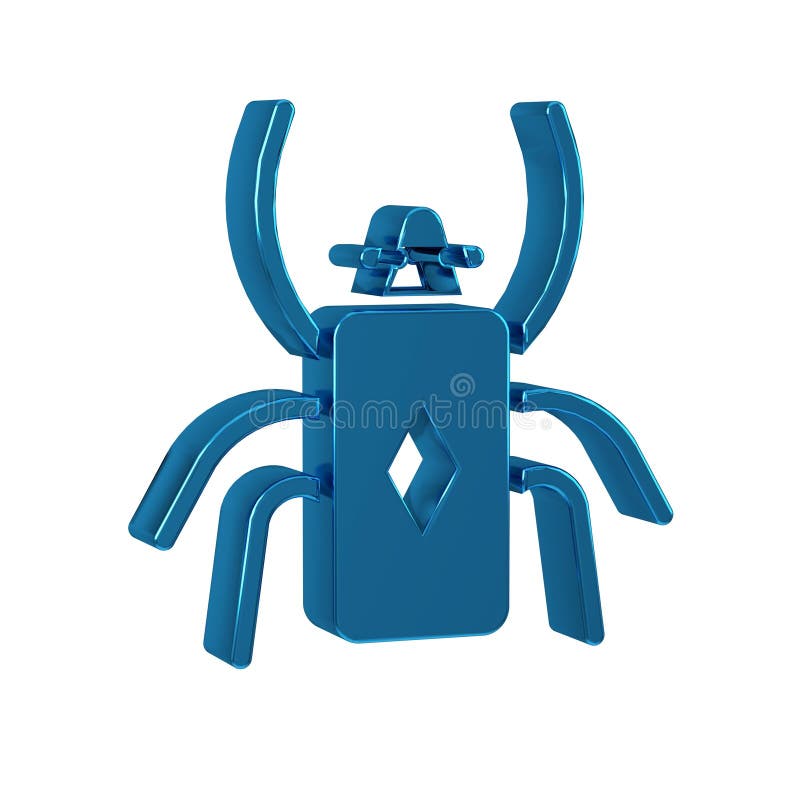 Blue Beetle Bug Icon Isolated on Transparent Background. Stock ...