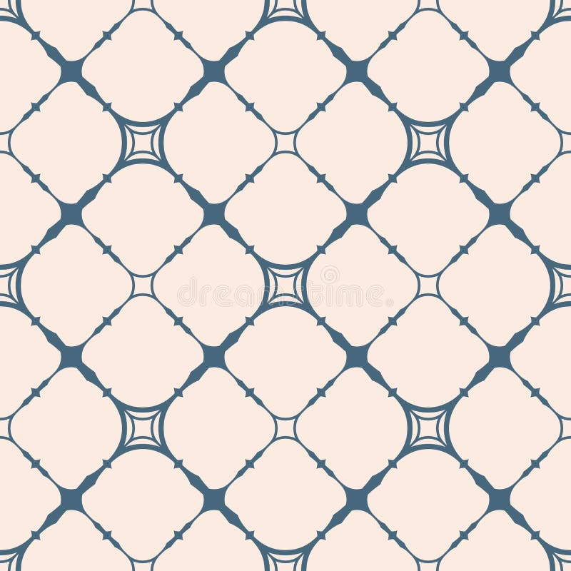 Geometric Blue Lattice Seamless Arabic Pattern Stock Illustrations ...