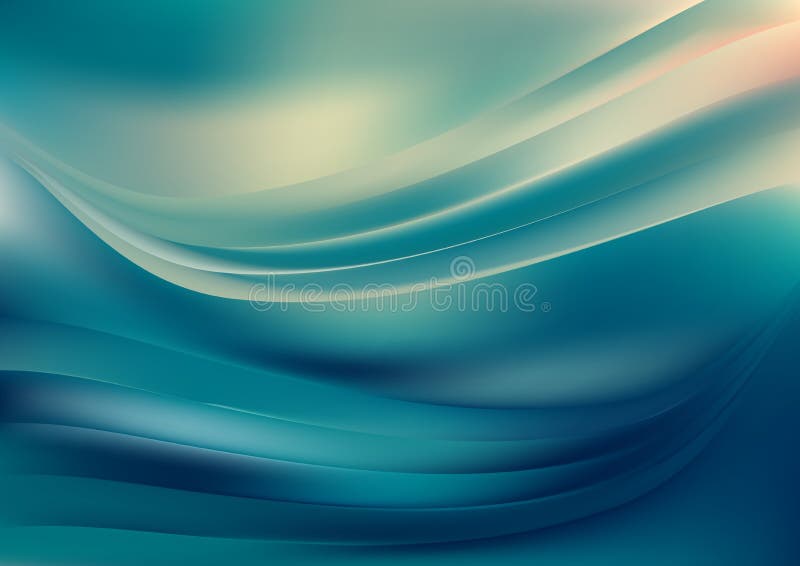 Blue and Beige Wave Background Stock Vector - Illustration of curve ...