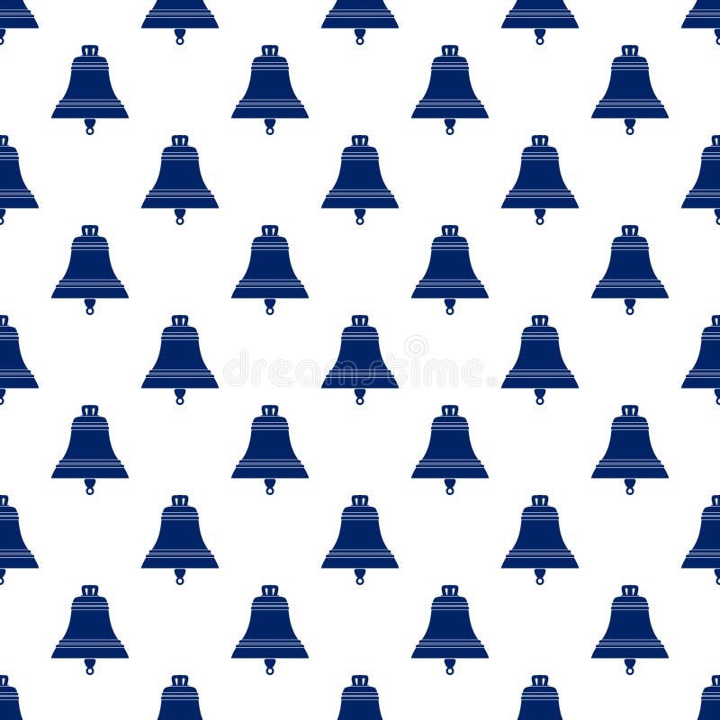 Blue Bell , Seamless Pattern Stock Vector - Illustration of pattern ...