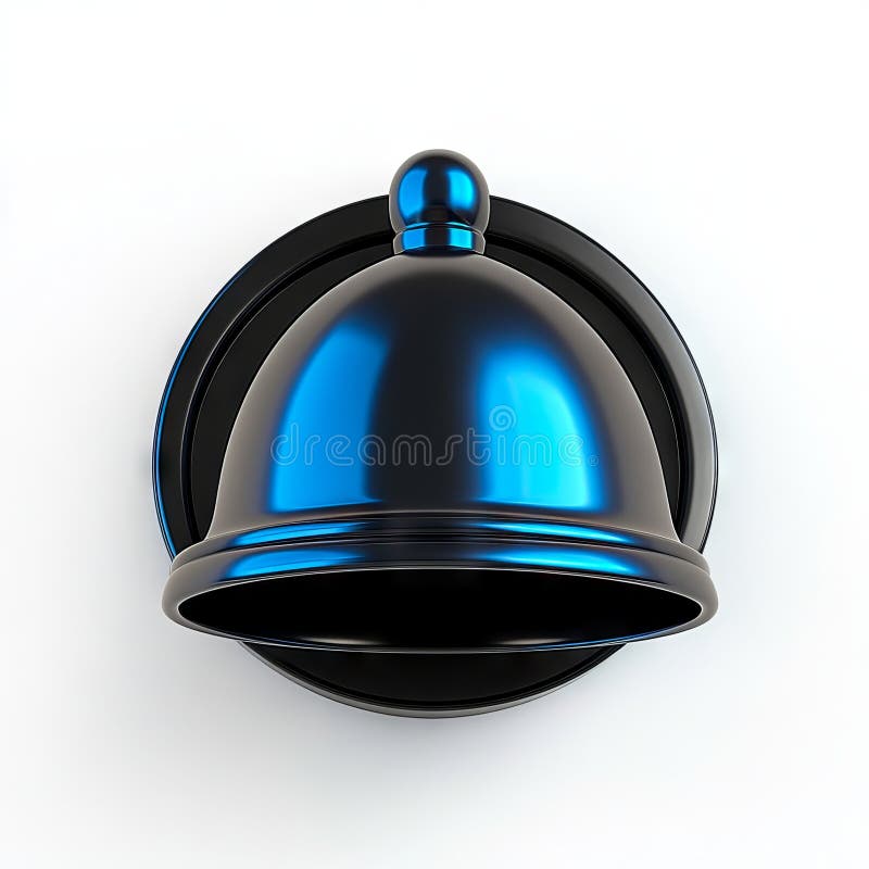 A Blue Bell on a White Background Stock Photo - Image of rendering ...