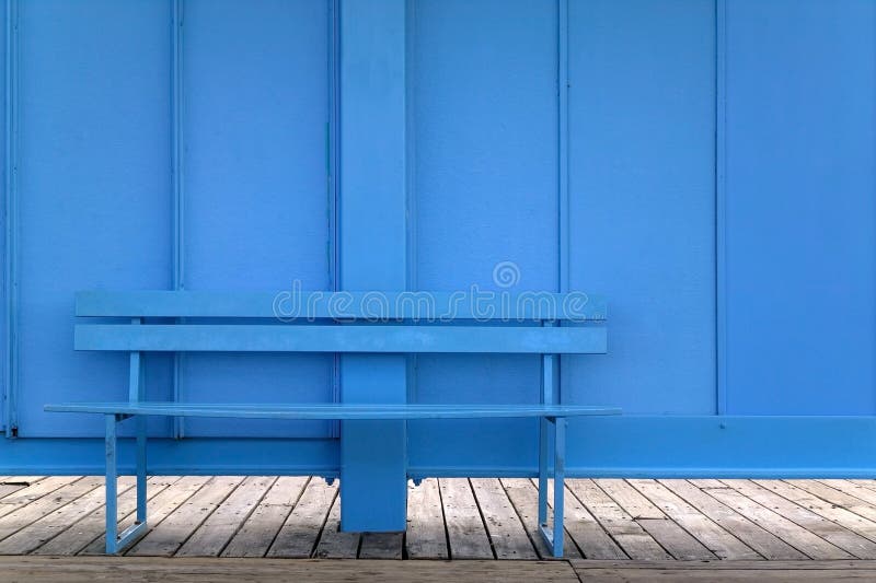 Blue bench stock image. Image of flora, clean, green - 19981941