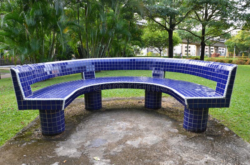 Blue bench stock image. Image of lifestyle, traditional - 42536127