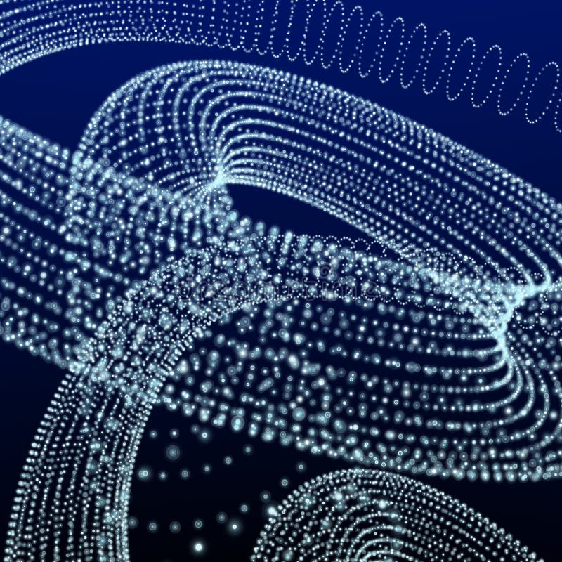 Blue Bended Halo Background Stock Illustration - Illustration of power ...