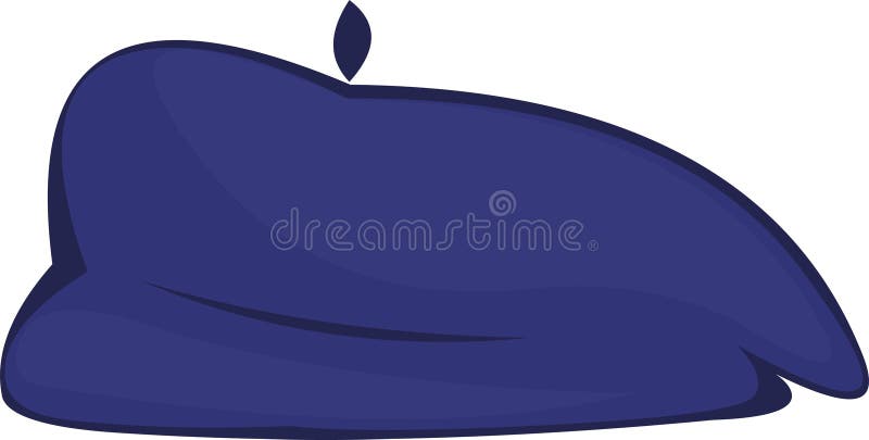 Blue beret stock vector. Illustration of headwear, culture - 328291664